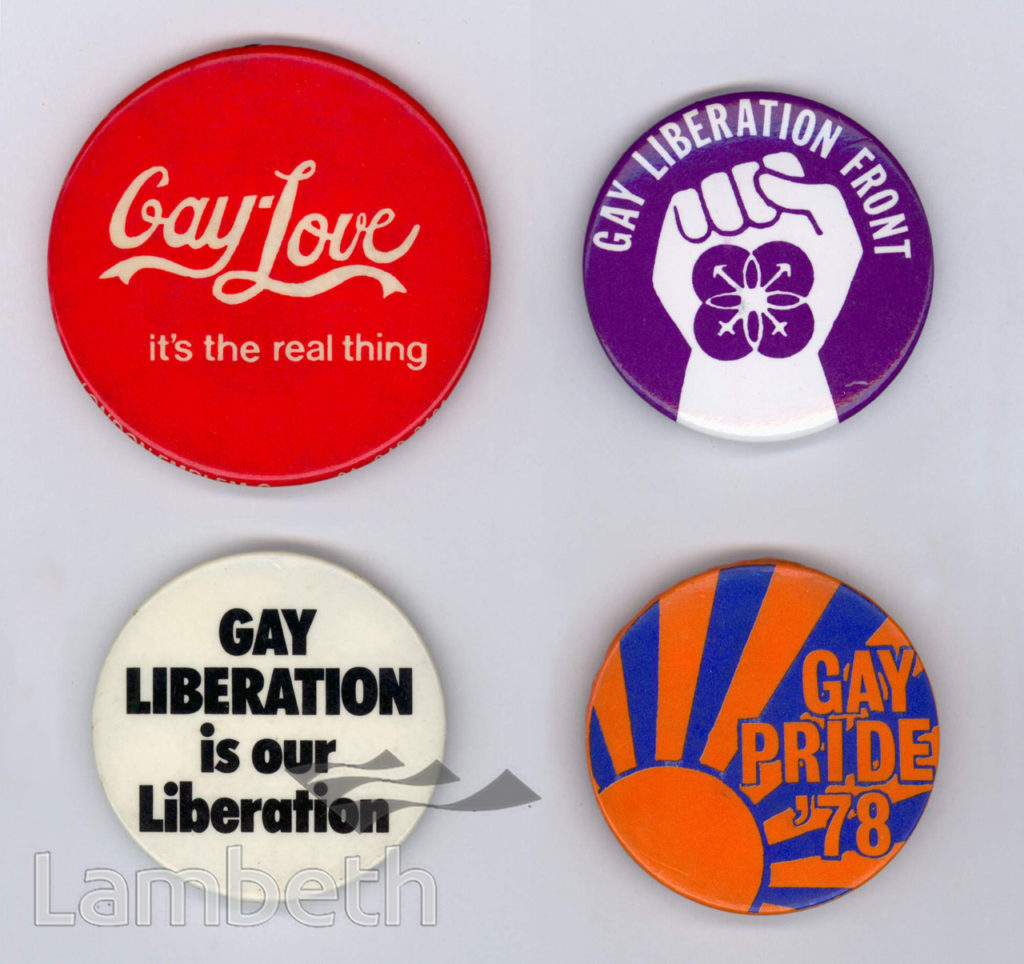GAY LIBERATION BADGES - LandmarkLandmark